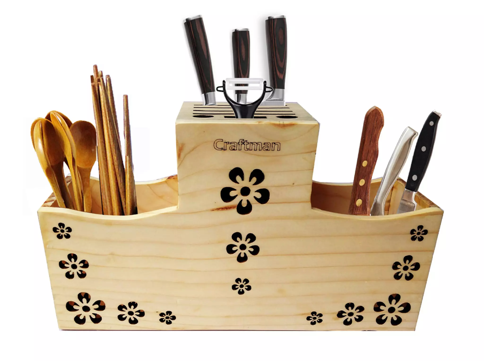 Craftman wooden multipurpose cutlery stand | PDF