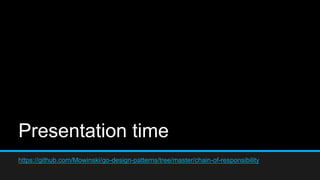 Design Patterns in Go Code | PPT