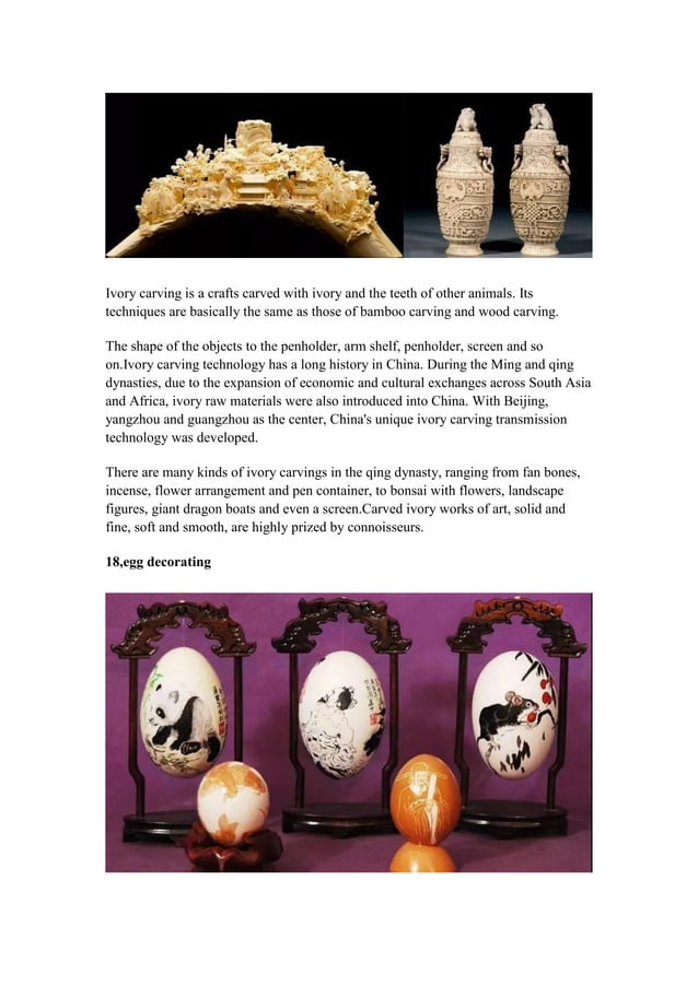 crafts:34 kinds of most collectable chinese arts and crafts | PDF