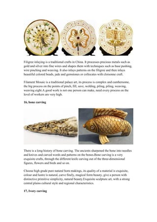 crafts:34 kinds of most collectable chinese arts and crafts | PDF