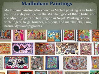 Craftsmanship & types of indian paintings | PPTX