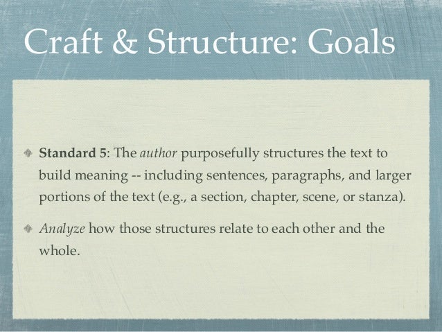 Craft structure close read questions