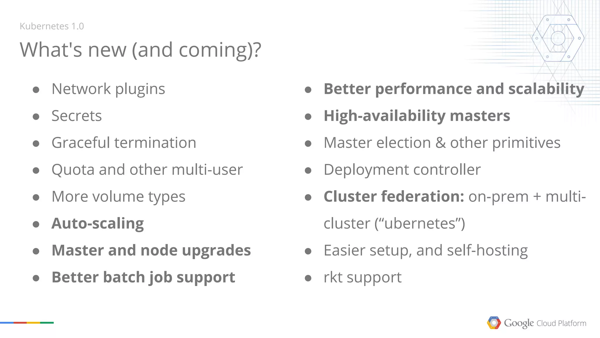 Craig Box (Google) - The road to Kubernetes 1.0 | PPT