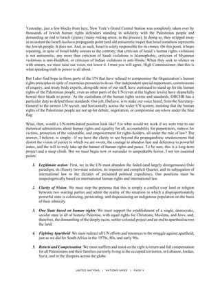 Surat Pengunduran Diri Craig Mokhiber | PDF