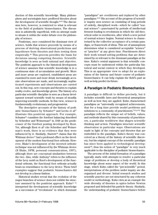 Craig b. payne the past, present and future of podiatric biomechanics ...