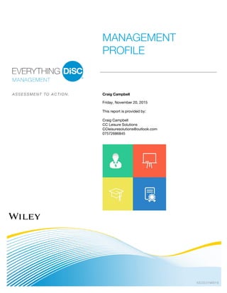 DiSC Management profiles, how to Motivate and Develop your team. | PDF