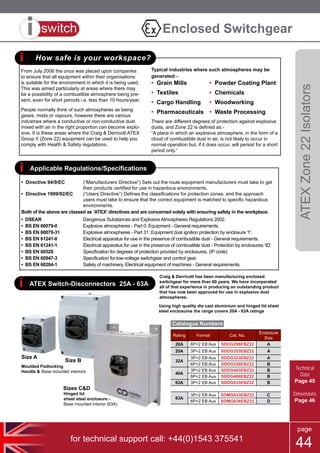 Craig & Derricott ATEX Zone 22 Isolators | PDF