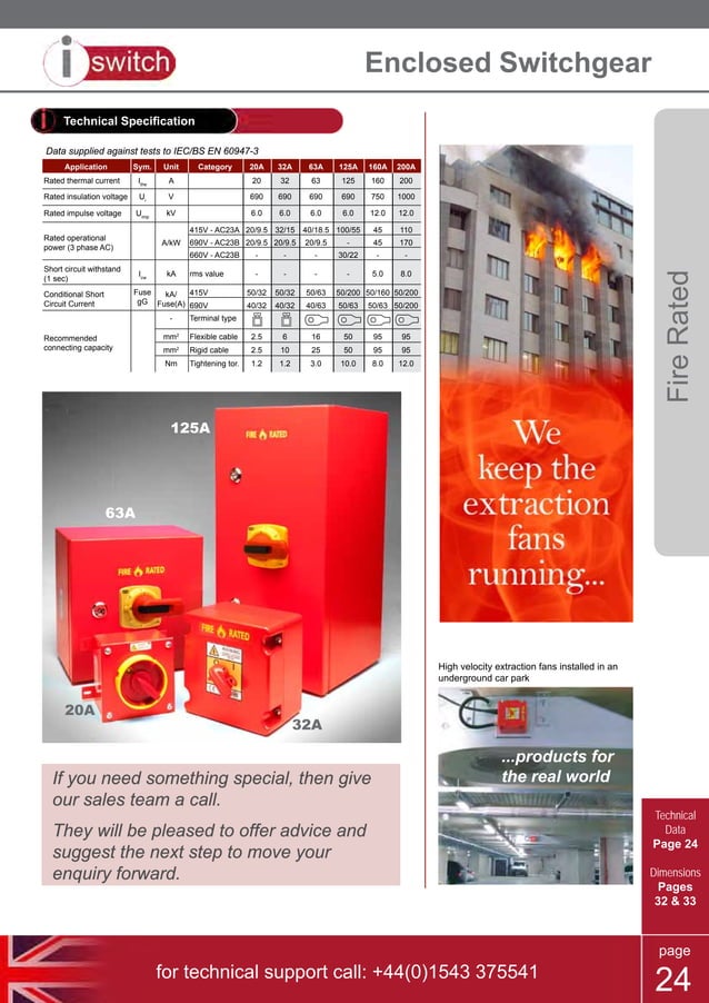 Craig & Derricott Fire Rate Switchgear | PDF
