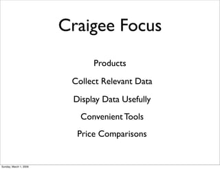 Craigee Pitch Presentation | PPT