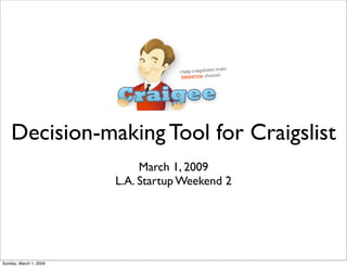 Craigee Pitch Presentation | PPT