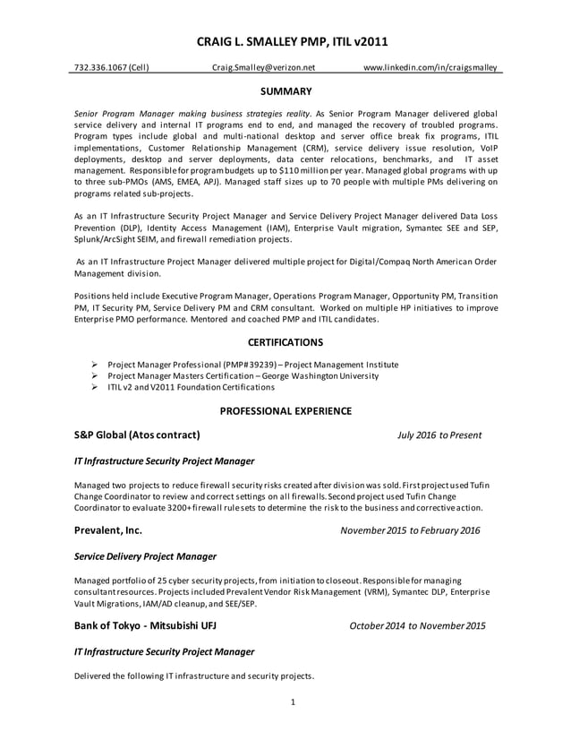 Craig Smalley resume v2 | DOCX