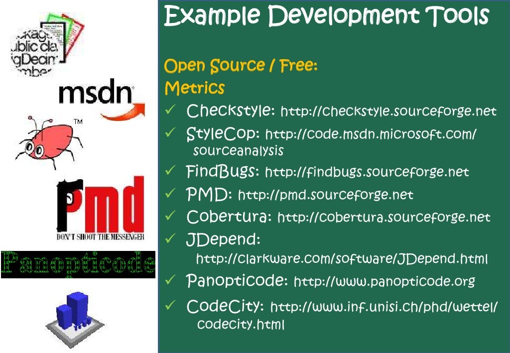 Example Development Tools Open Source