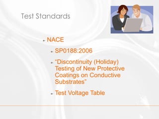 Craig Woolhouse - The Use of Pulsed DC Holiday Detectors for Field ...
