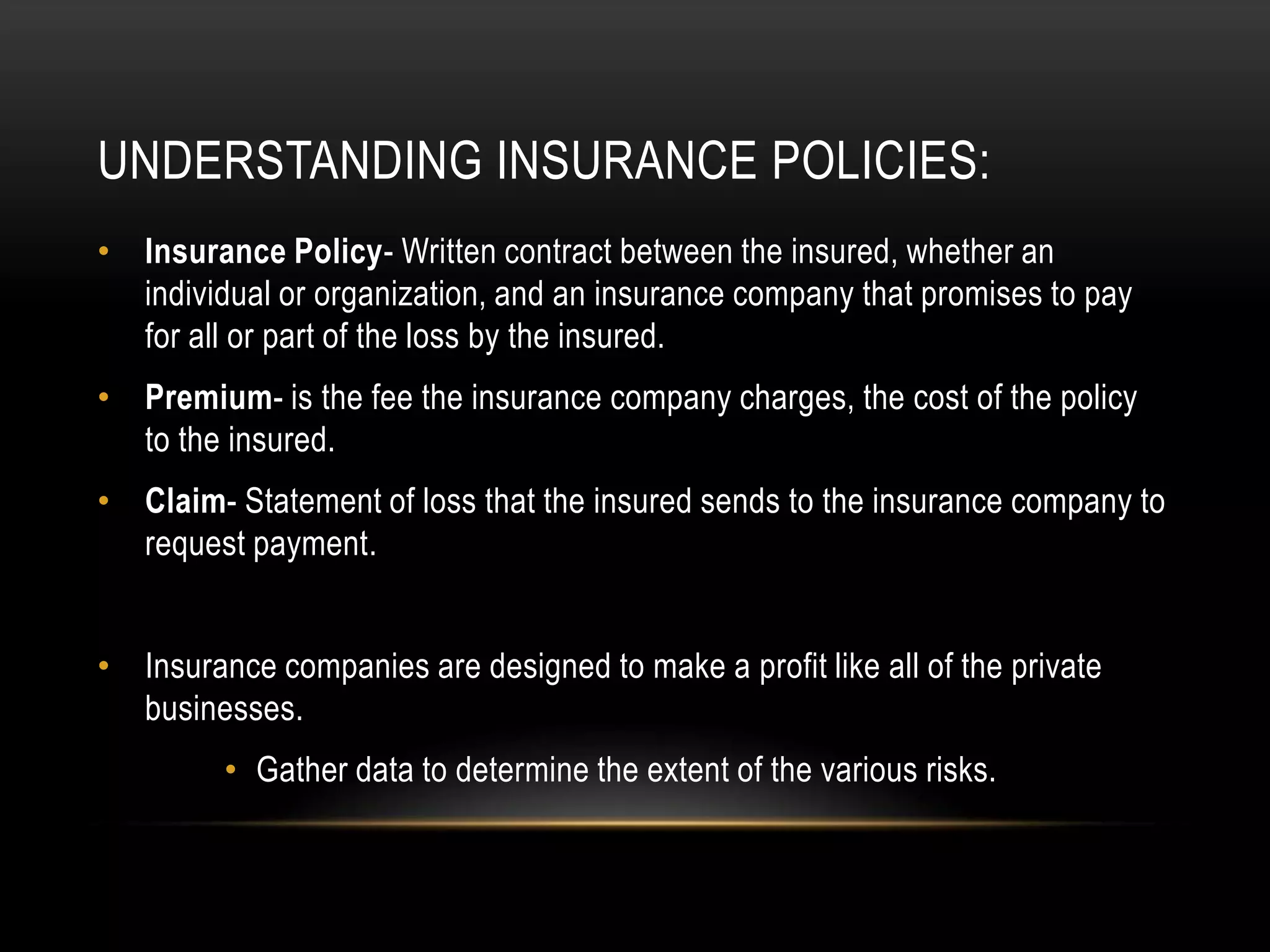 Managing Risk | PPTX | Health Insurance | Insurance