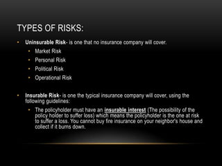 Managing Risk | PPTX | Health Insurance | Insurance