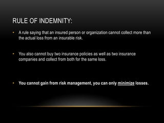 Managing Risk | PPTX | Health Insurance | Insurance