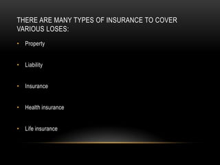 Managing Risk | PPTX | Health Insurance | Insurance