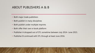 A Tempest in a Teapot? Comparing Same-Publisher Sales Before & After ...