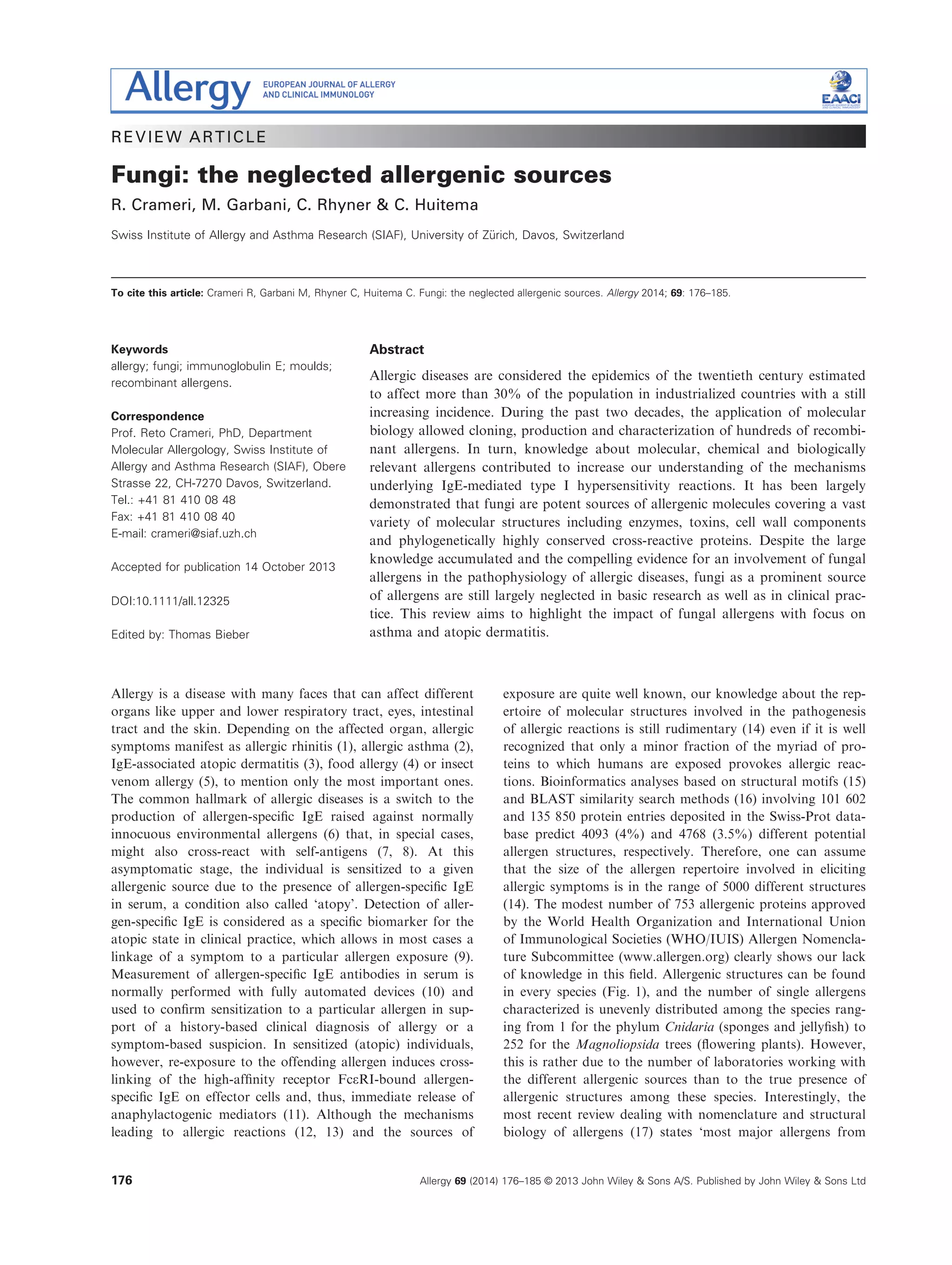 fungi allergy -2014- | PDF