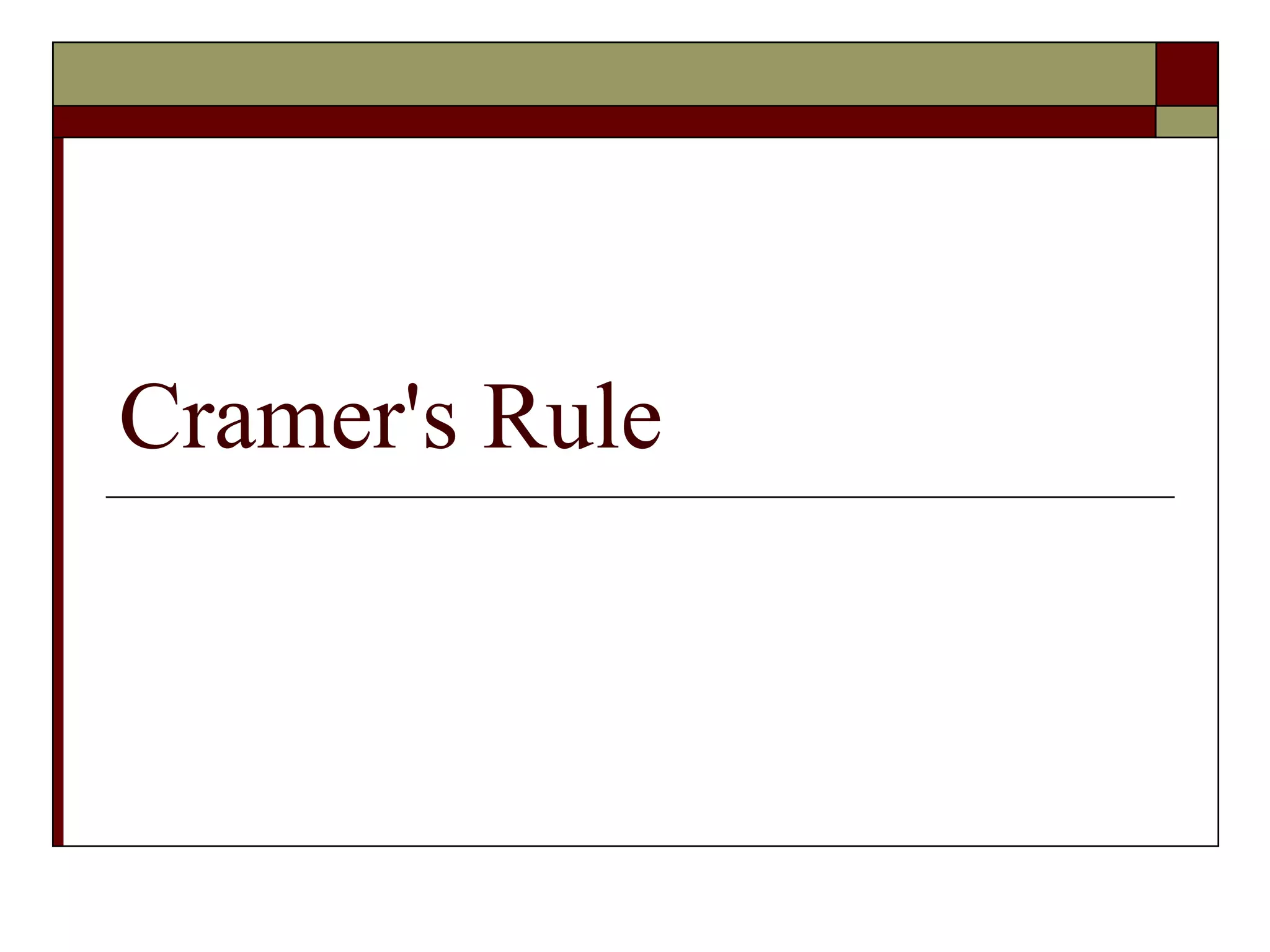 Cramers Rule.ppt