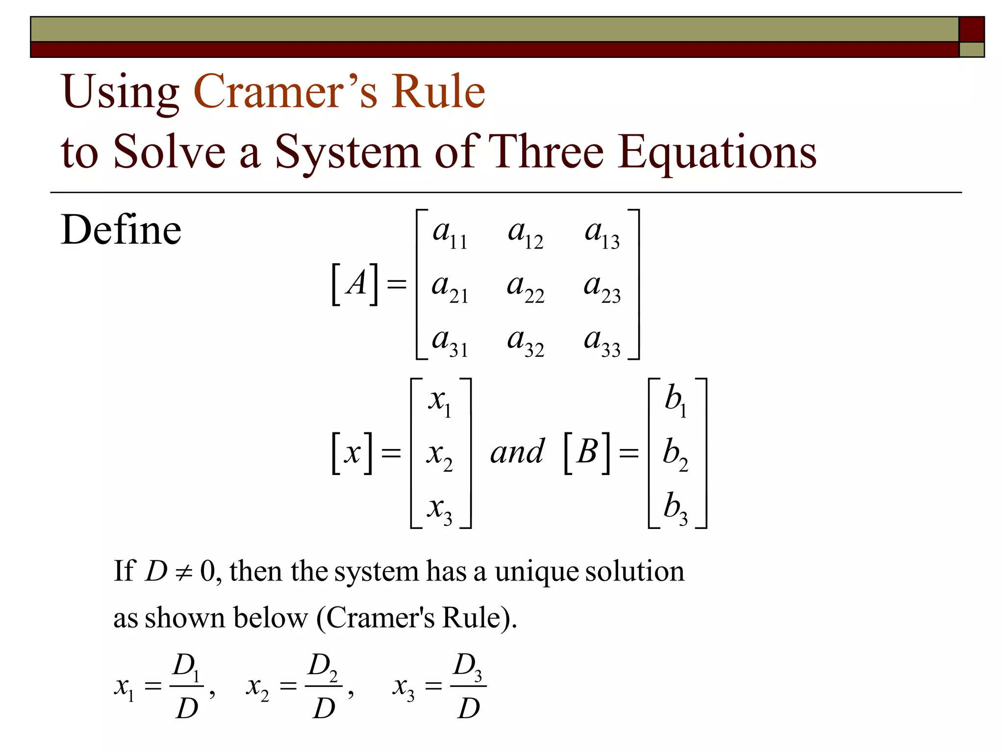 Cramer's Rule.ppt