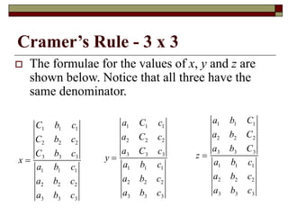 Cramer's Rule.ppt