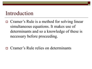 Cramer's Rule.ppt