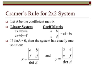 Cramer's Rule.ppt