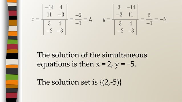 Cramer’s rule of matrix | PPTX