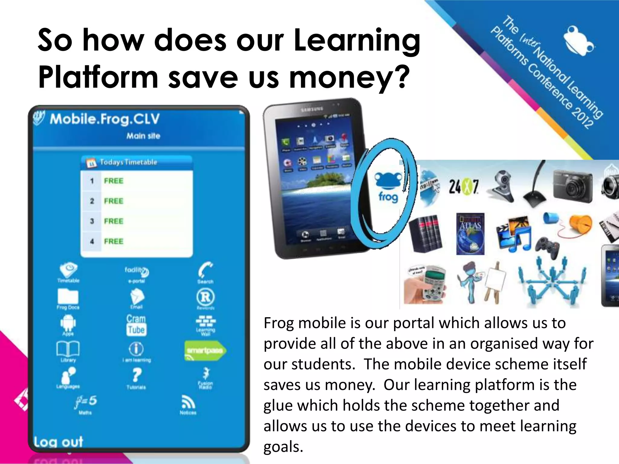 Cramlington Learning Village Presentation from #frog12 | PPTX