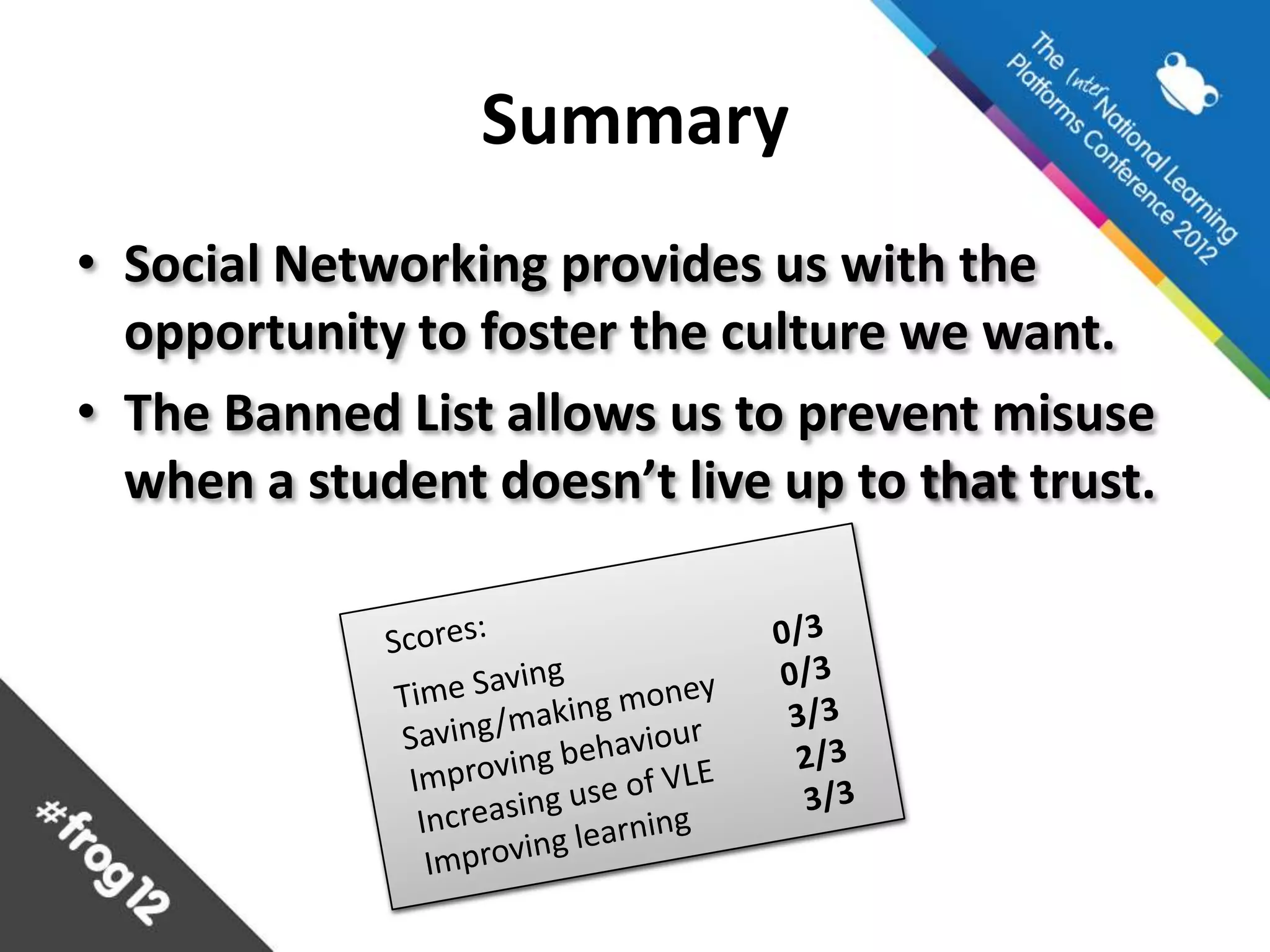 Cramlington Learning Village Presentation from #frog12 | PPT