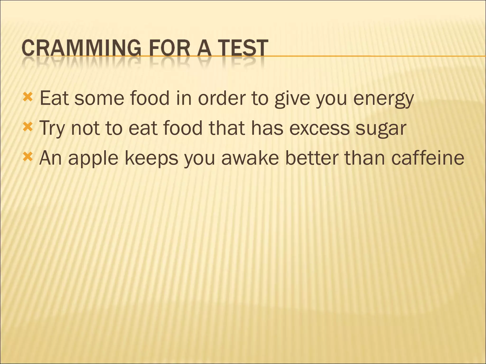 Cramming techniques for tests97 | PPT | Free Download