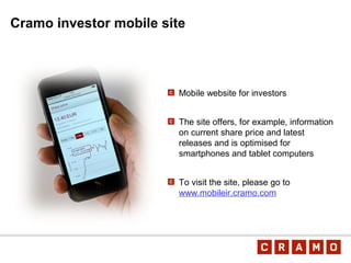 Cramo equity story, why invest in cramo | PPT