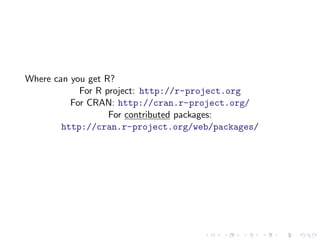 Comprehensive R Arichive Network (CRAN) | PDF