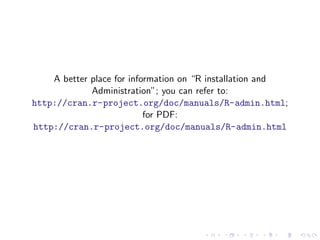 Comprehensive R Arichive Network (CRAN) | PDF