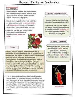 Health benefits of Cranberries | PDF | Digestive Disorders | Diseases ...