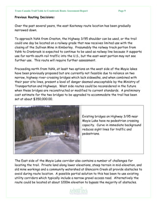Cranbrook Yahk Assessment Report | PDF
