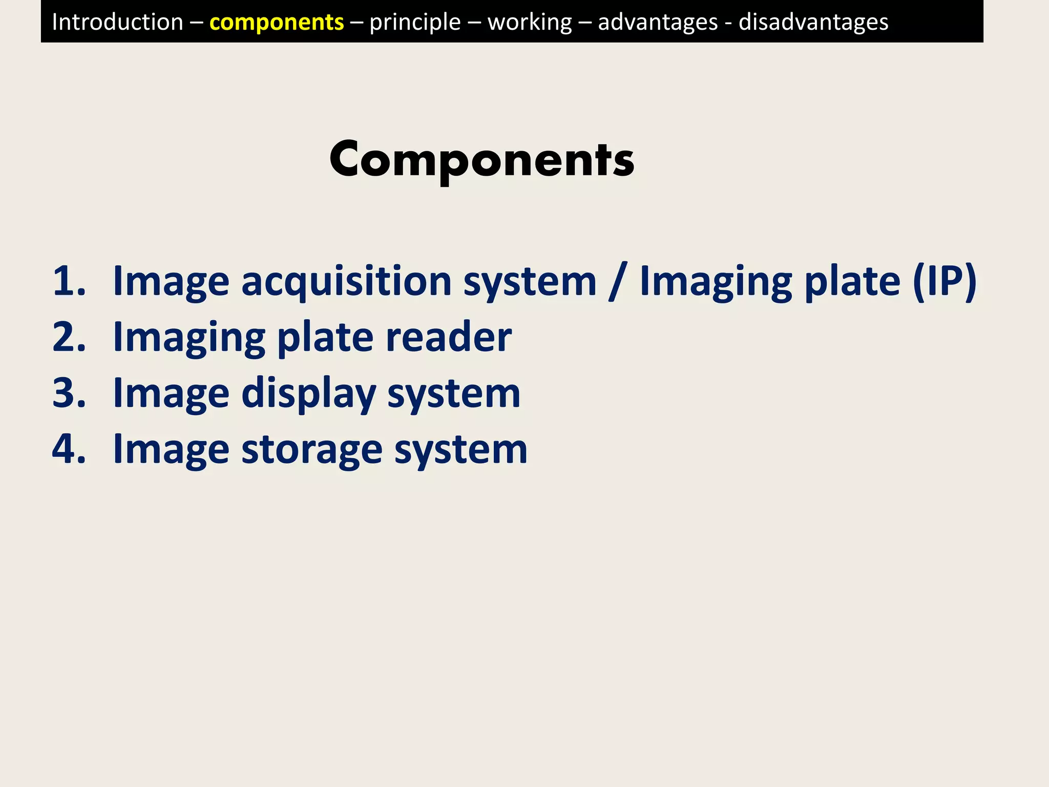 Computed Radiography and digital radiography | PPTX