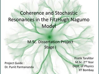 Coherence and Stochastic Resonances in Fitz-Hugh-Nagumo Model | PPT