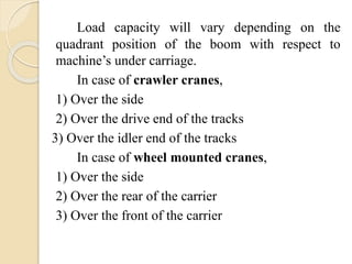 Construction Equipment -Crane - Hoisting equipment | PPTX