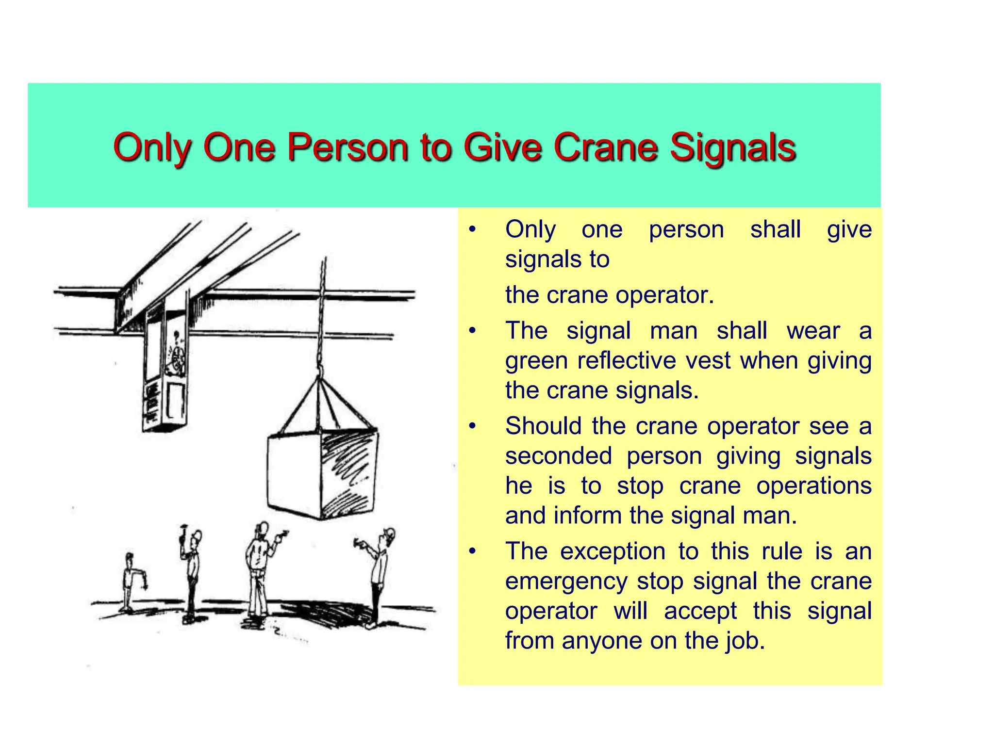 Crane-Rigging-Lifting lifting preacitions | PPTX