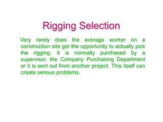 Crane-Rigging-Lifting lifting preacitions | PPTX