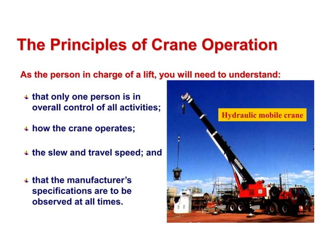 Crane-Rigging-Lifting lifting preacitions | PPTX