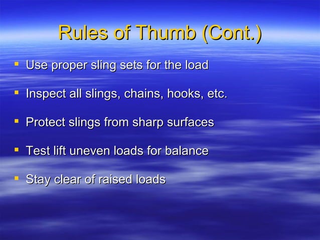 Crane Safety & Rigging | PPT | Injuries | Diseases and Conditions