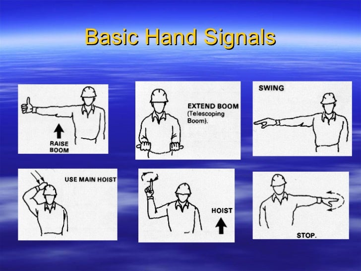 Boom Lift Hand Signals at Joshua Mabon blog