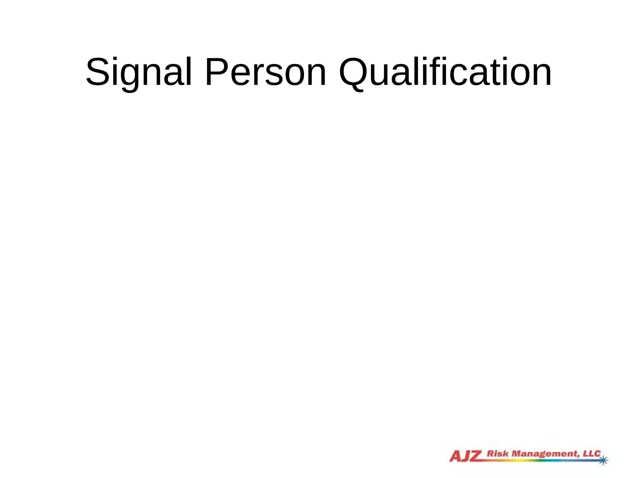 Crane signal-person-training-slides | PPT