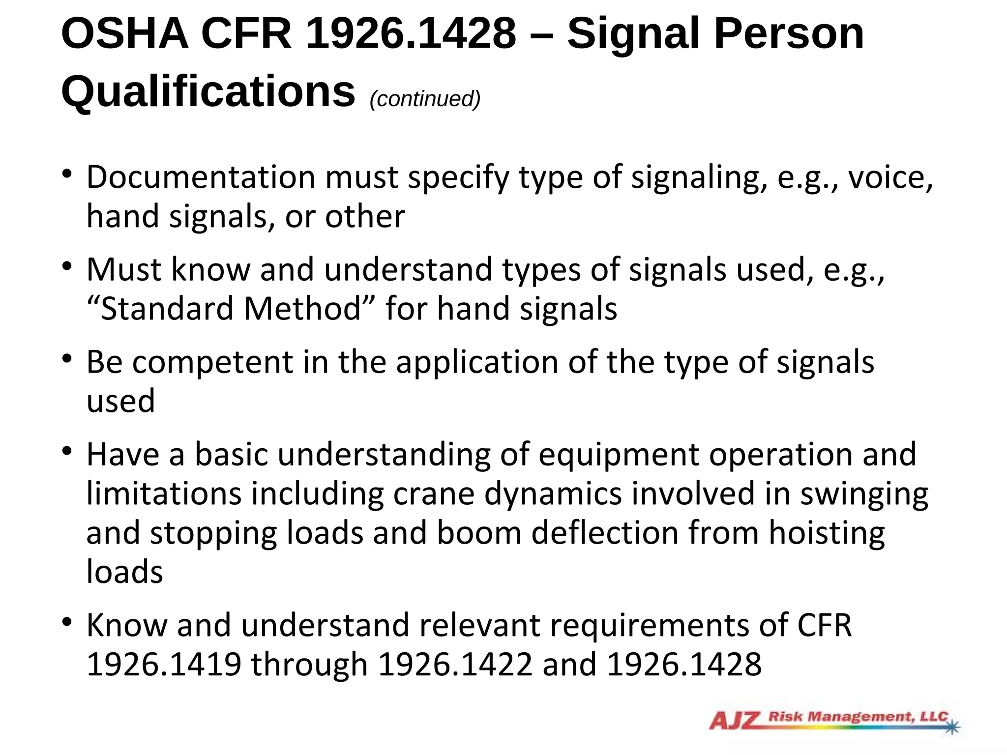 Crane signal-person-training-slides | PPT