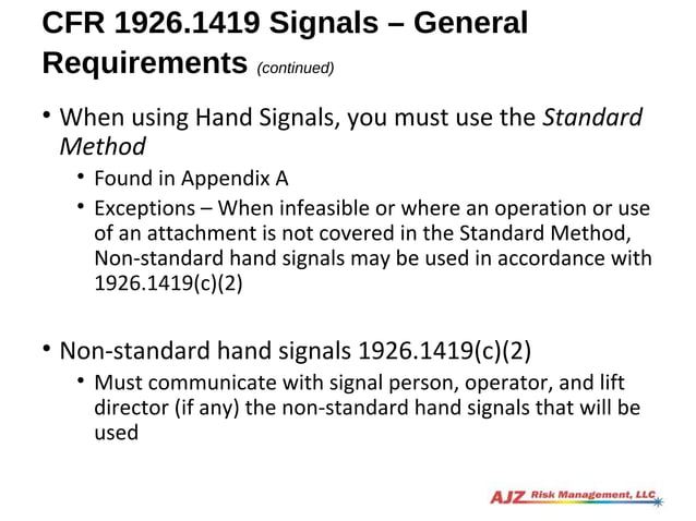 Crane signal-person-training-slides | PPT | Civil Engineering Industry ...