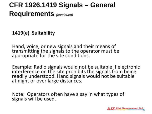 Crane signal-person-training-slides | PPT | Civil Engineering Industry ...