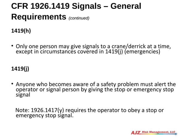 Crane signal-person-training-slides | PPT | Civil Engineering Industry ...